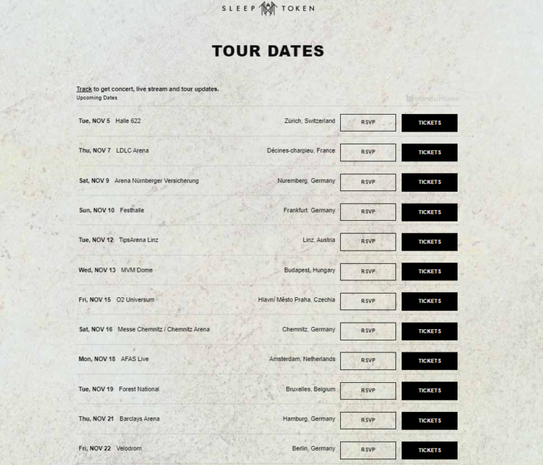 How to Safely Buy Tickets to Sleep Token's Concerts - Welcome to Eden